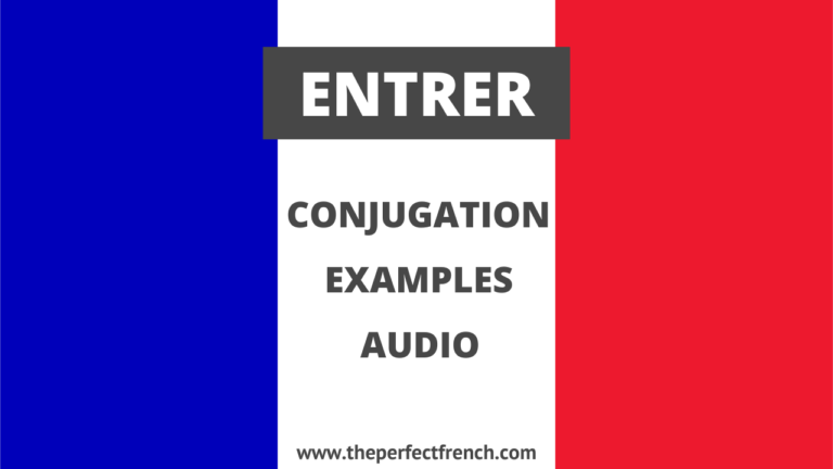 Entrer - Conjugation of Entrer - To enter - French Online Language ...