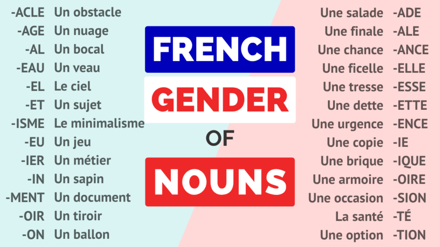 French Gender of Nouns - French Online Language Courses | The Perfect ...