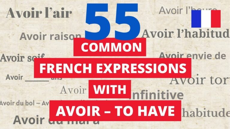 Avoir - Conjugation of Avoir - To Have 🇫🇷 Top 10 French Verb - French ...