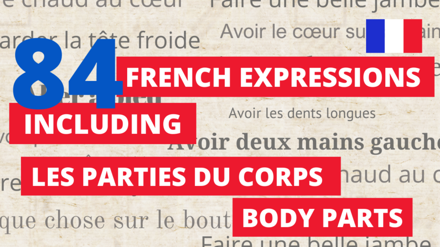 84 French Expressions including les parties du corps - Body Parts ...