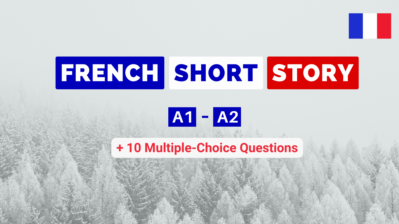 French Short Story #4 for A1 - A2 🇫🇷 - Un matin d’hiver