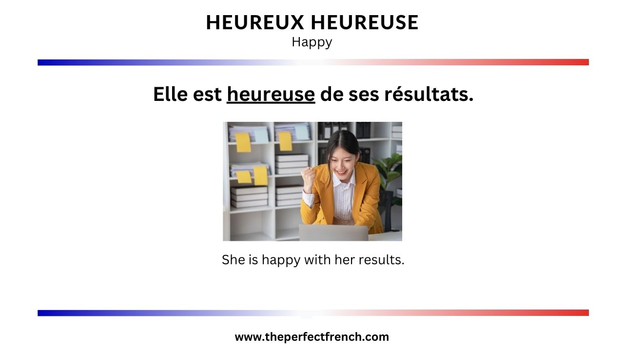 French Word of the Day - Heureux - Heureuse (Happy) - French Online ...