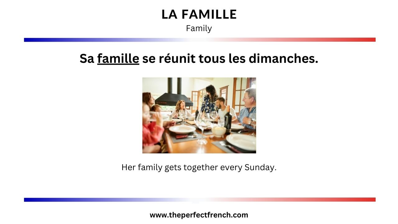French Word of the Day - La famille (Family) - French Online Language ...