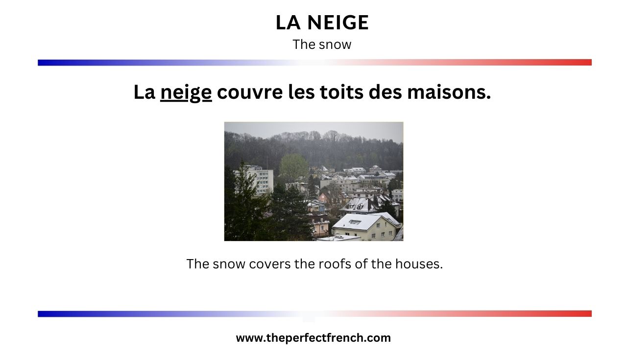 French Word of the Day - La neige (The Snow) - French Online Language ...