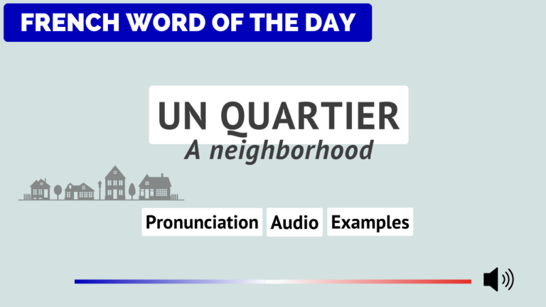 French Word of the Day - Un quartier (A Neighborhood) - French Online ...
