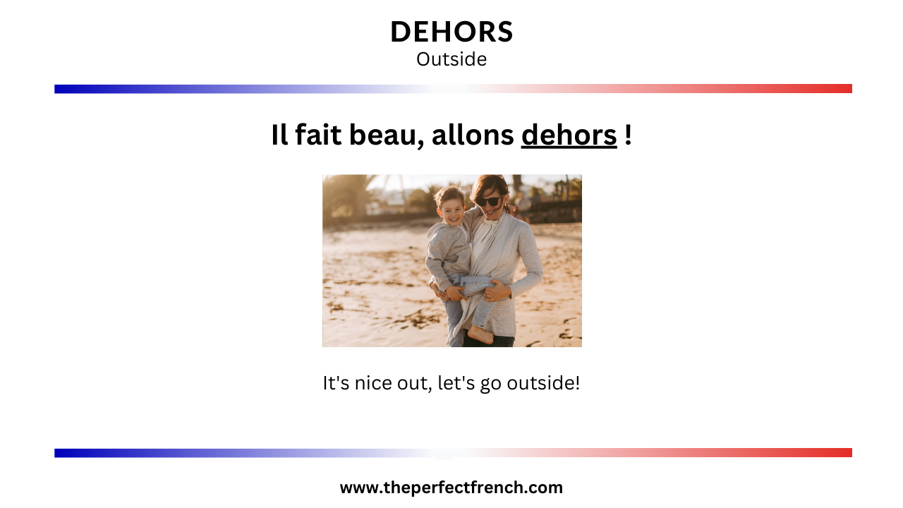 French Word of the Day - Dehors (Outside) - French Online Language ...