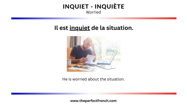 French Word of the Day - Inquiet - Inquiète (Worried) - French Online ...