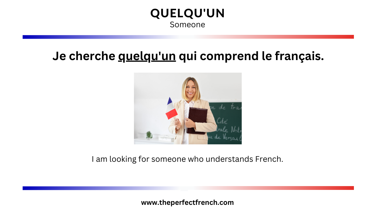 French Word of the Day - Quelqu'un (Someone) - French Online Language ...