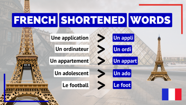 Shortened French Words - French Online Language Courses | The Perfect ...