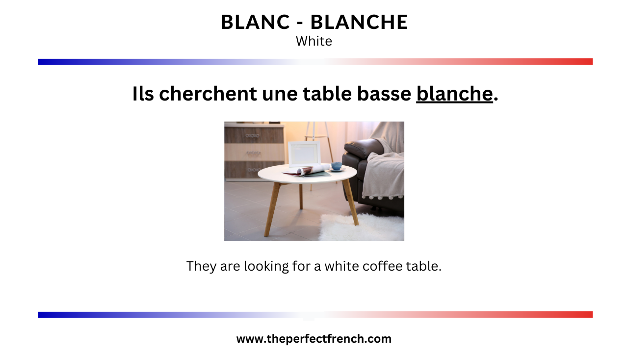 French Word of the Day - Blanc - Blanche (White) - French Online ...