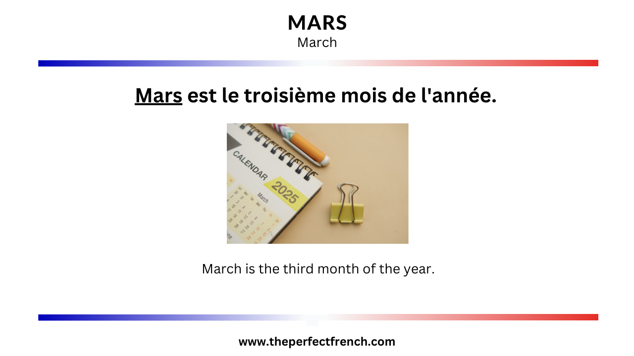 French Word of the Day - Mars (March) - French Online Language Courses ...