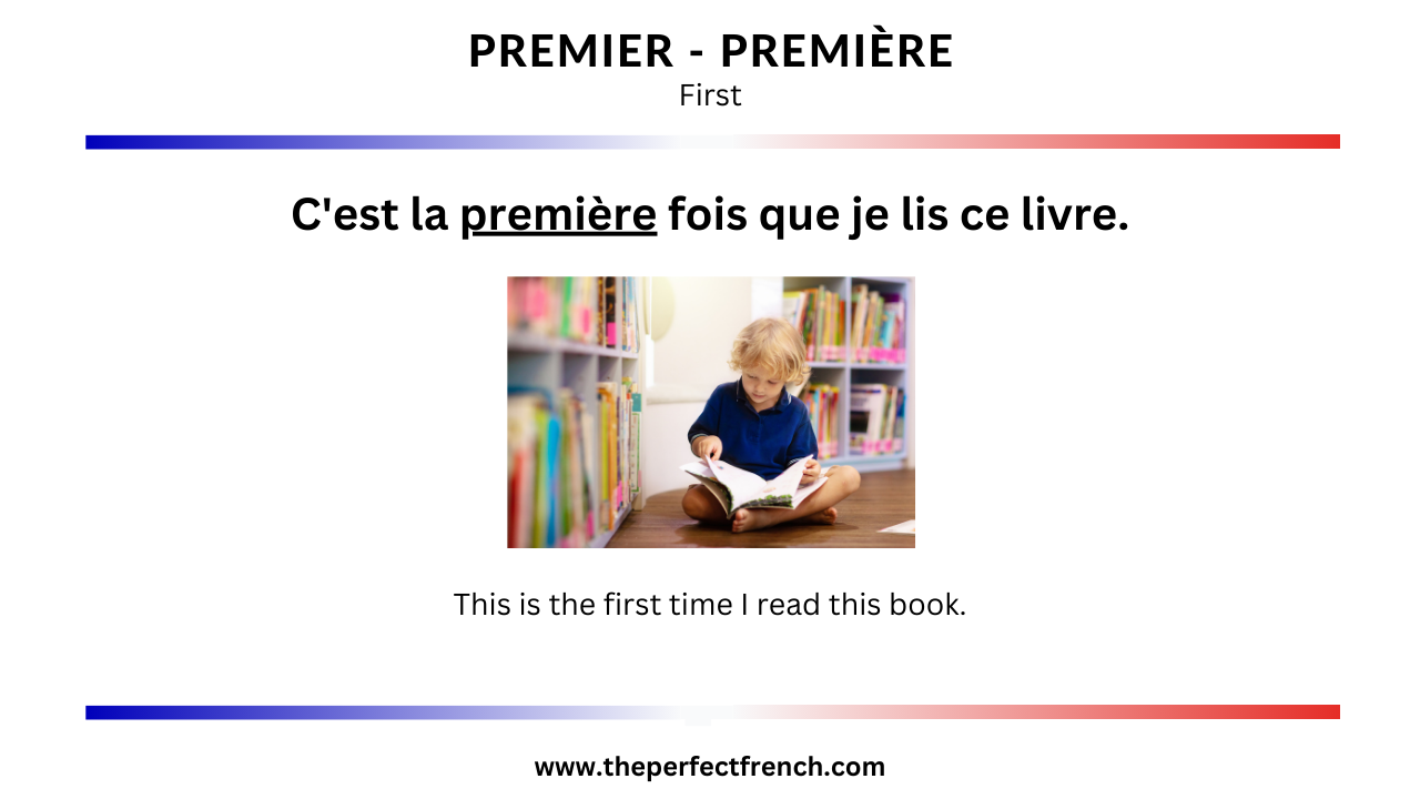 French Word of the Day - Premier - Première (First) - French Online ...