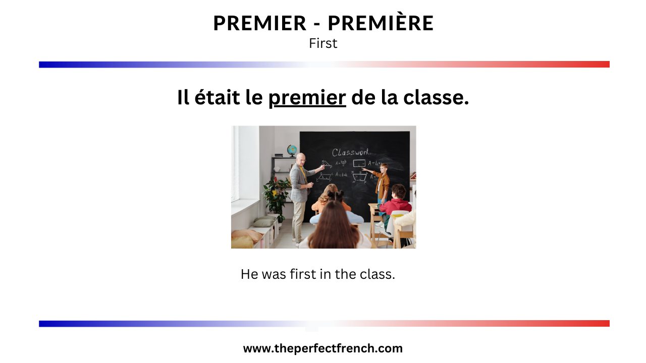 French Word of the Day - Premier - Première (First) - French Online ...