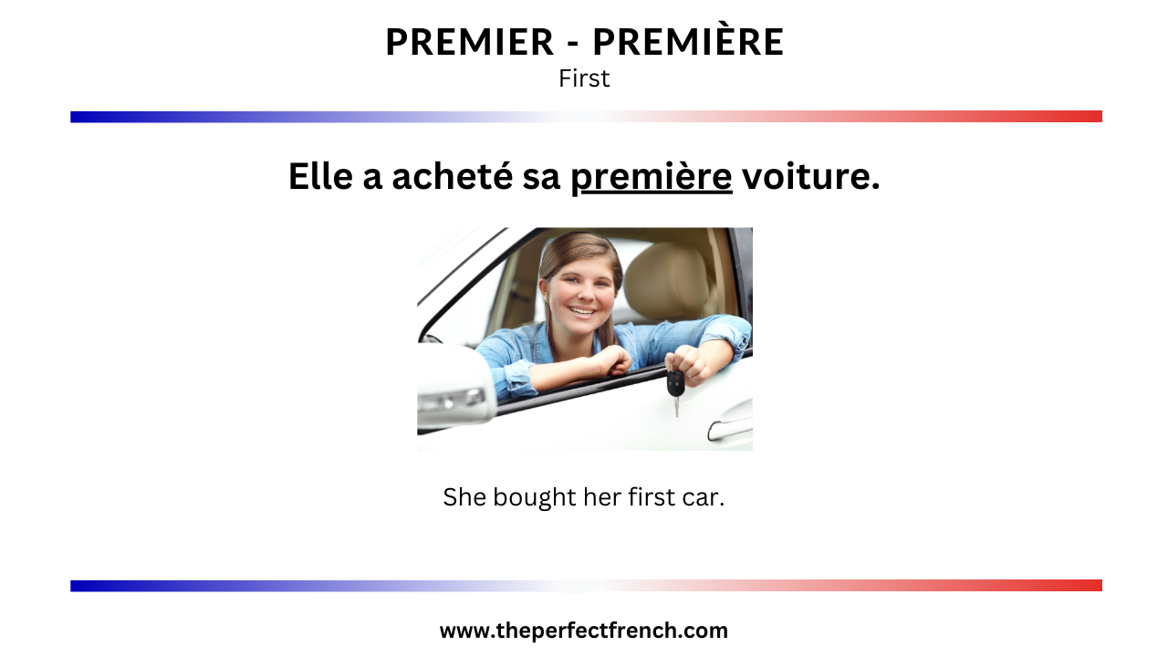 French Word of the Day - Premier - Première (First) - French Online ...