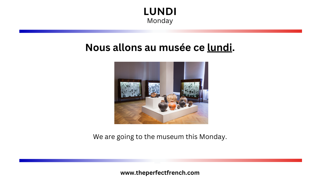 French Word of the Day - Lundi (Monday) - French Online Language ...