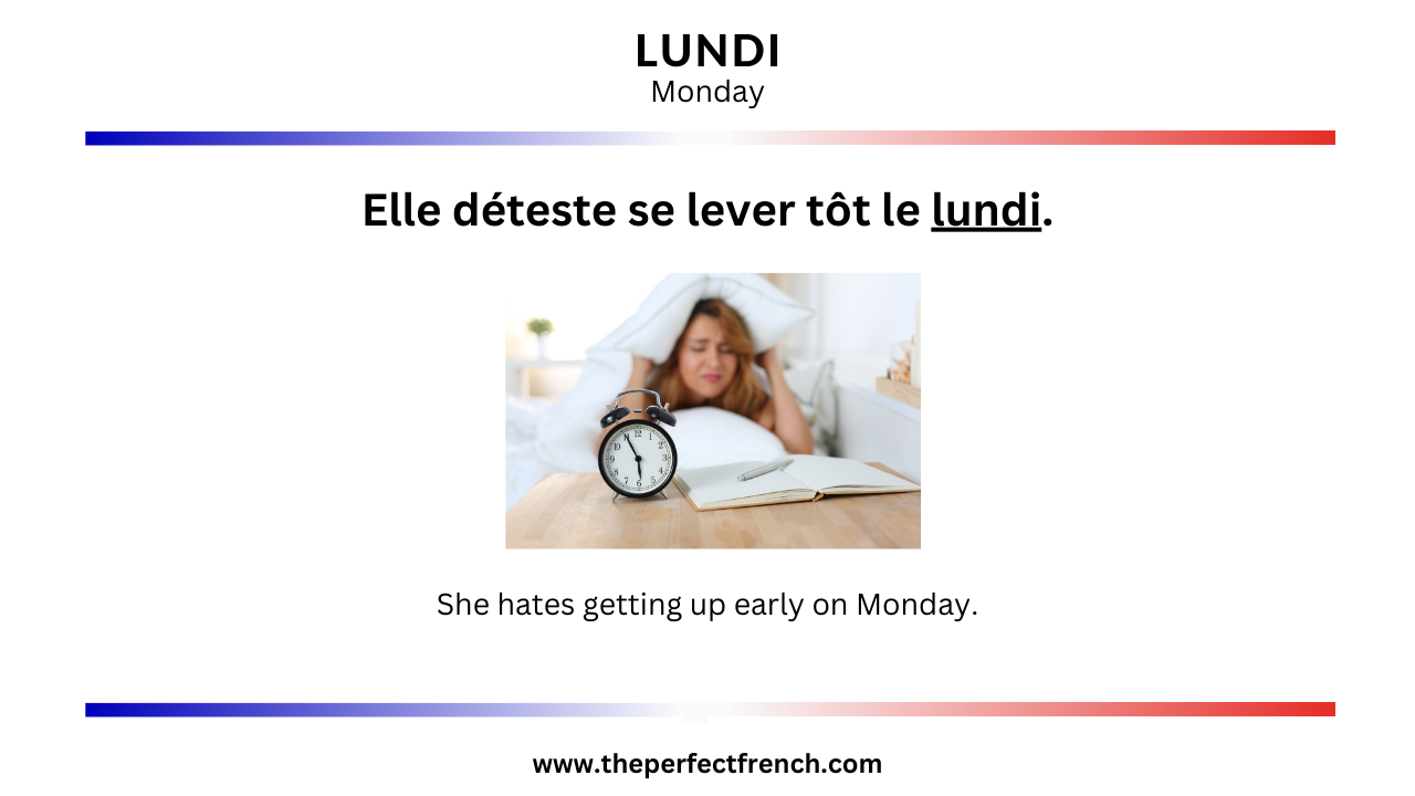 French Word of the Day - Lundi (Monday) - French Online Language ...