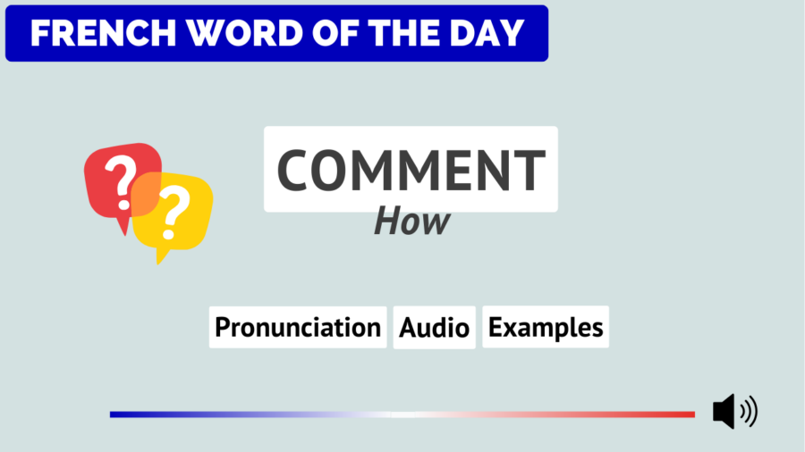 French Word of the Day - Comment (How) - French Online Language Courses ...
