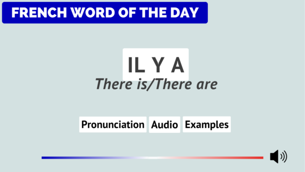 Il y a - There is/There are - French Online Language Courses | The ...