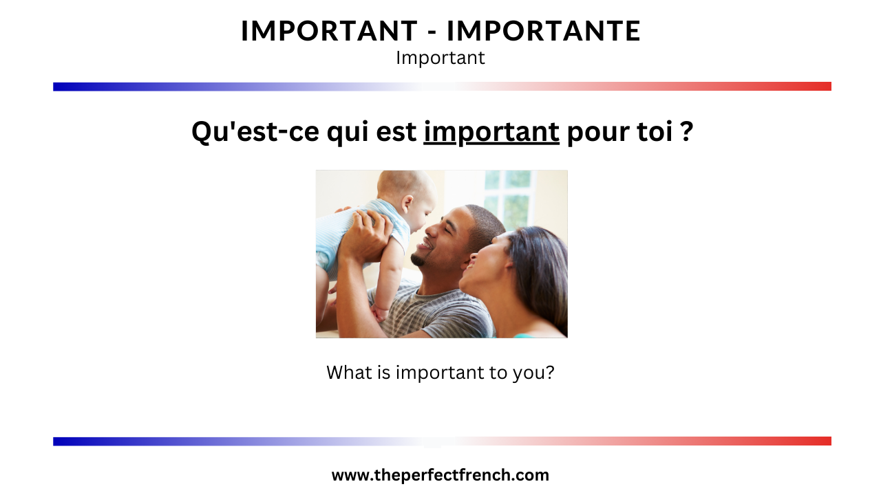 French Word of the Day - Important - Importante (Important) - French ...