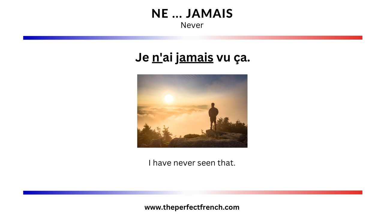 French Word of the Day - Ne ... jamais (Never) - French Online Language ...
