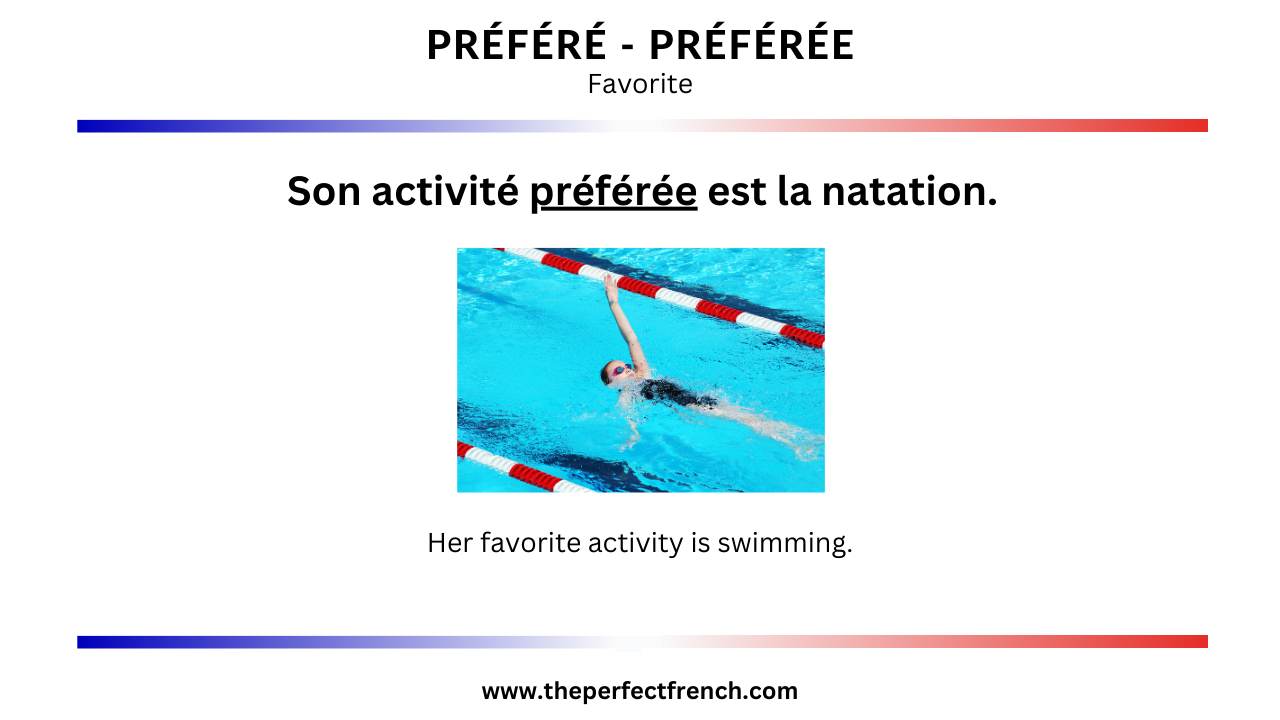 French Word of the Day - Préféré - Préférée (Favorite) - French Online ...