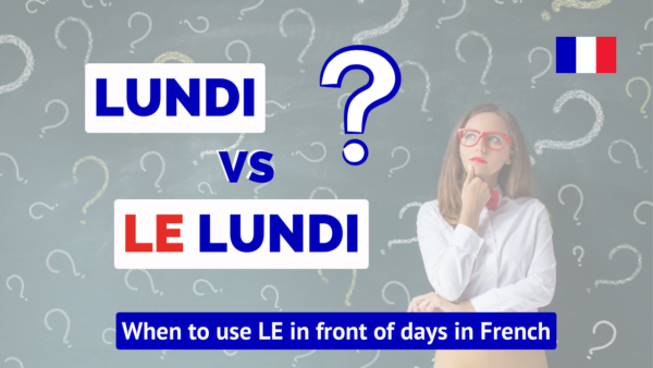French Vocabulary: Les jours - The Days - French Online Language ...