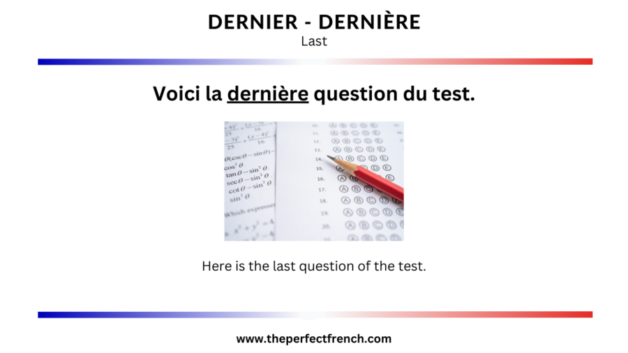 French Word of the Day - Dernier - Dernière (Last) - French Online ...