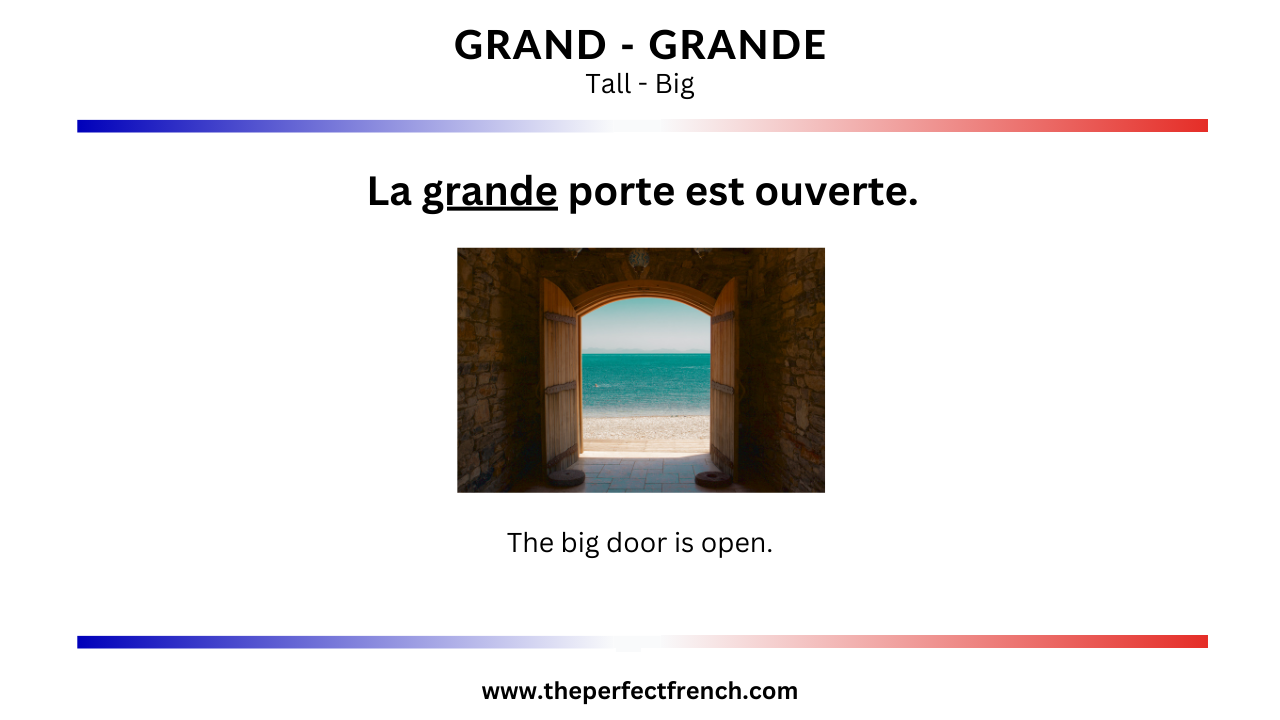 French Word of the Day - Grand - Grande (Tall) - French Online Language ...