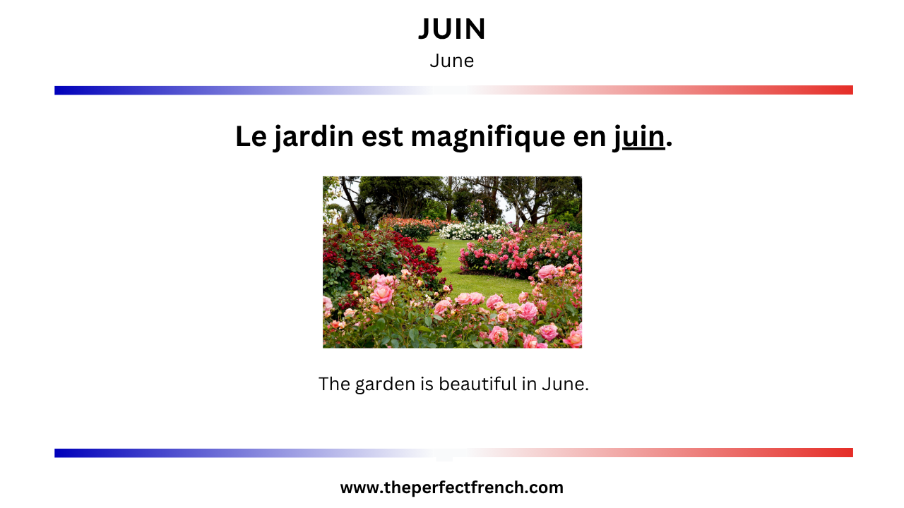 French Word of the Day - Juin (June) - French Online Language Courses ...