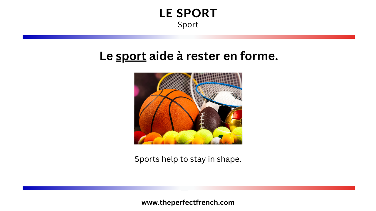 French Word of the Day - Le sport (Sport) - French Online Language ...
