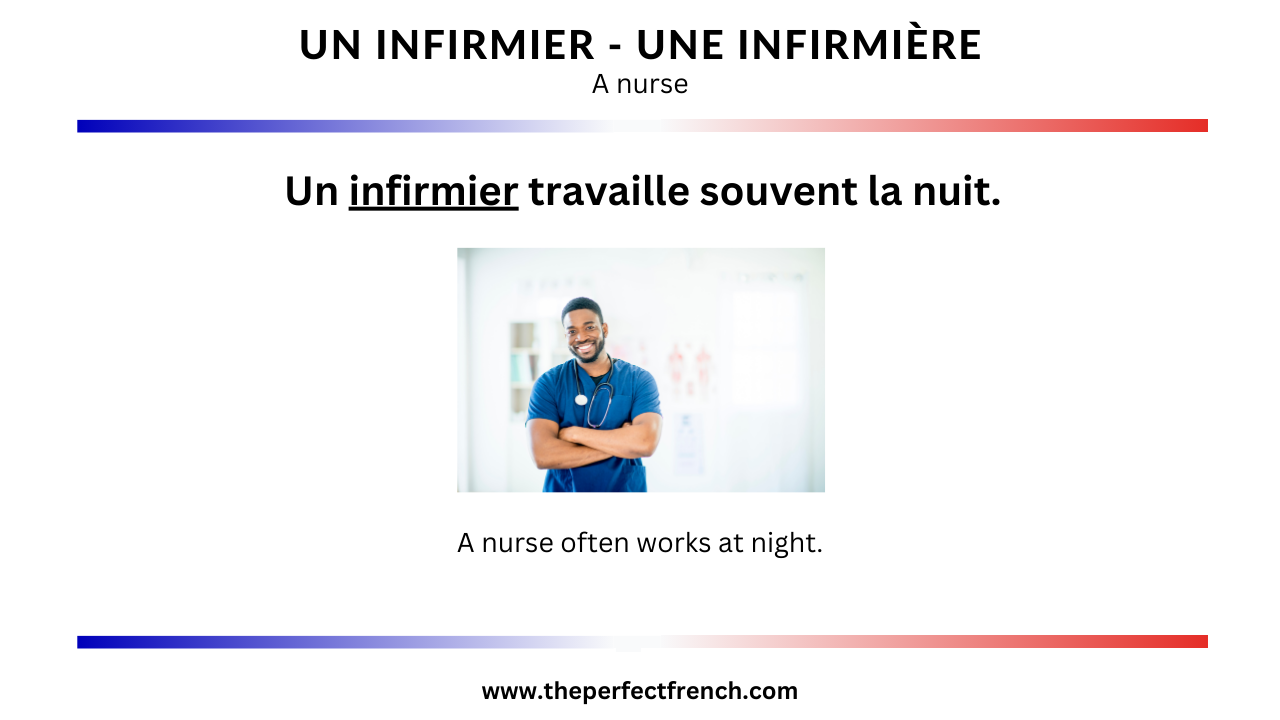 French Word of the Day - Un infirmier - Une infirmière (A Nurse ...
