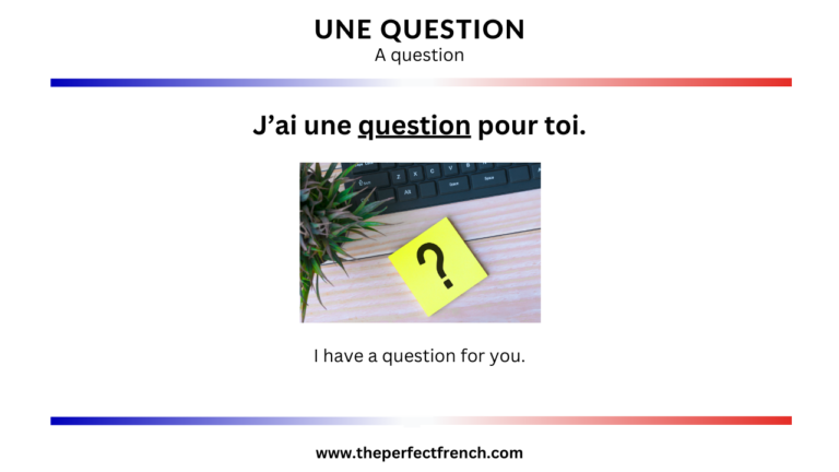 French Word of the Day - Une question (A Question) - French Online ...