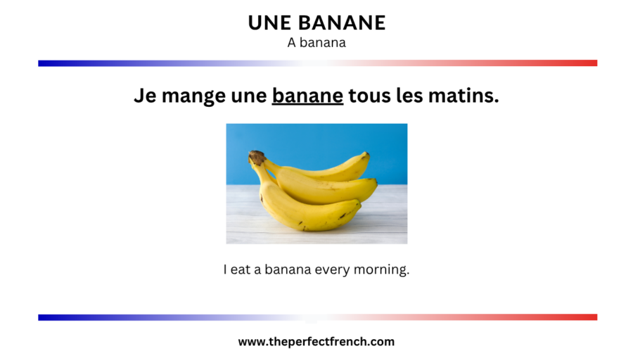 French Word of the Day - Une banane (A Banana) - French Online Language ...
