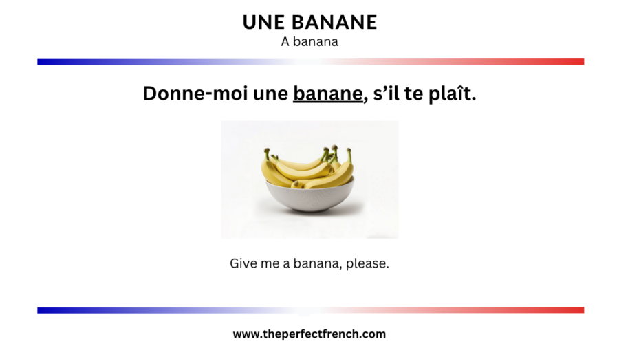 French Word of the Day - Une banane (A Banana) - French Online Language ...