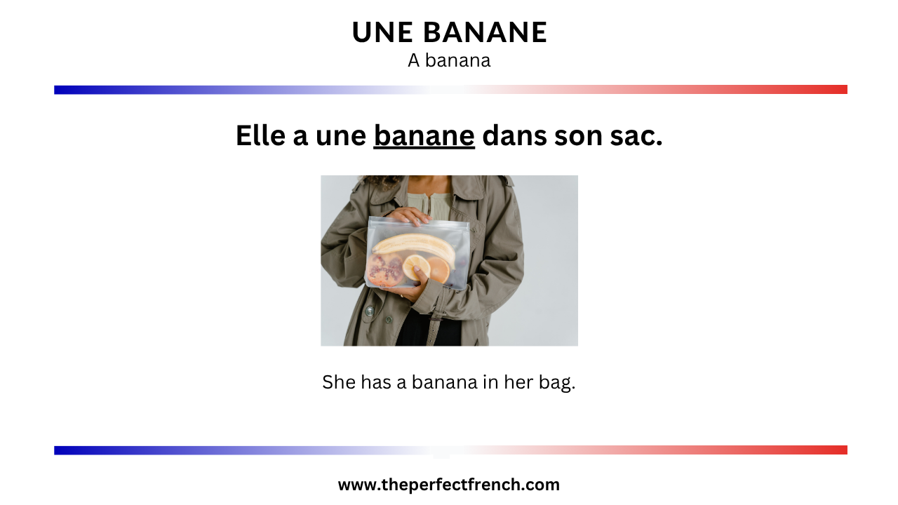 French Word of the Day - Une banane (A Banana) - French Online Language ...