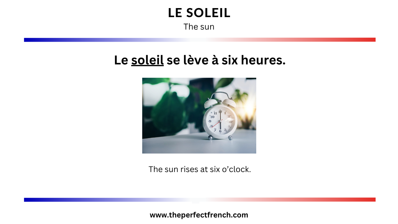 French Word of the Day - Le soleil (The Sun) - French Online Language ...