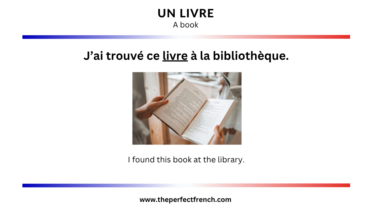 French Word of the Day - Un livre (A Book) - French Online Language ...