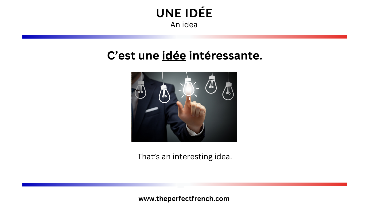French Word of the Day - Une idée (An Idea) - French Online Language ...