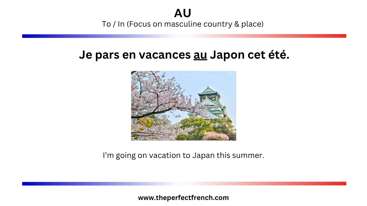 French Word of the Day - Au (To/In) - French Online Language Courses ...