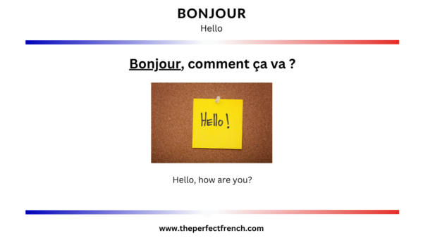 French Word of the Day - Bonjour (Hello) - French Online Language ...