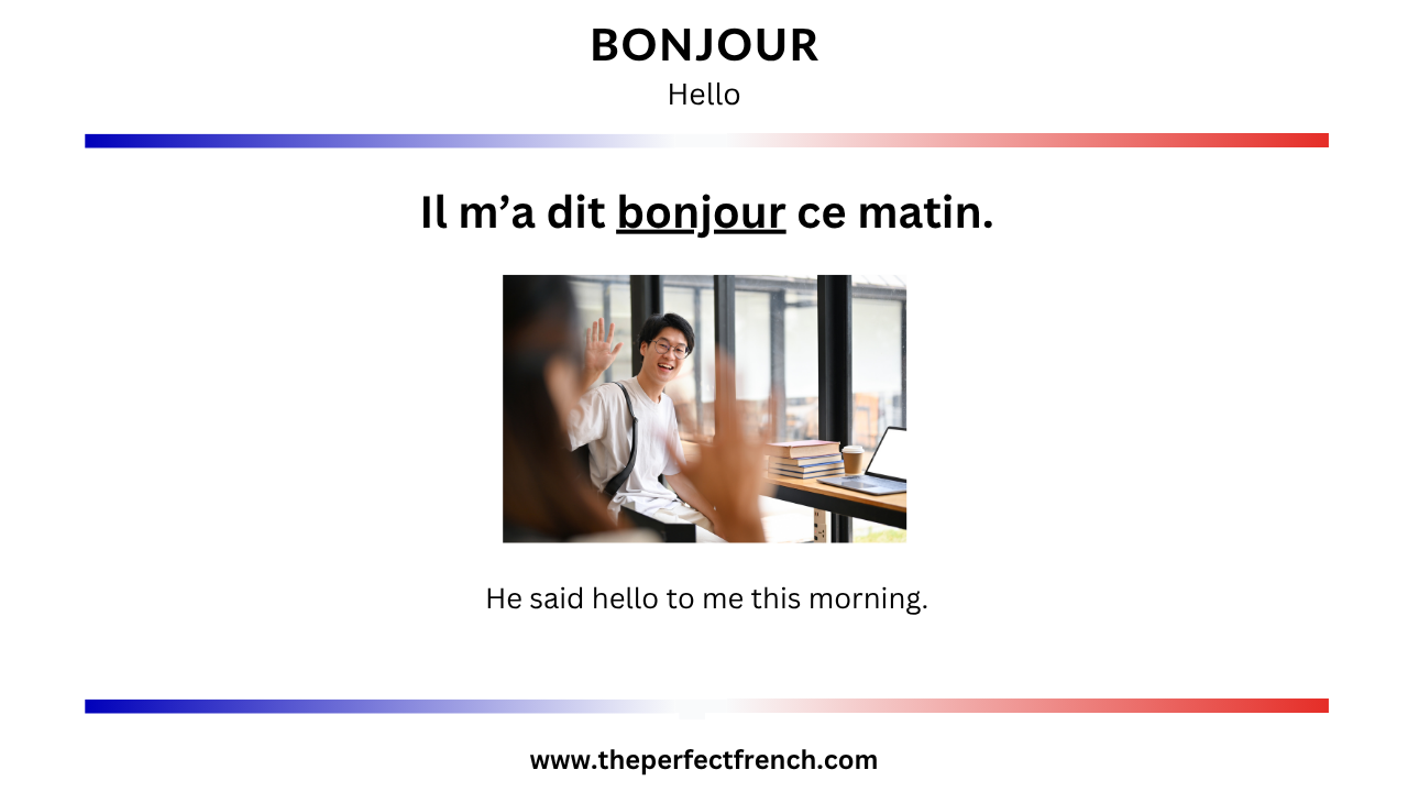 French Word of the Day - Bonjour (Hello) - French Online Language ...