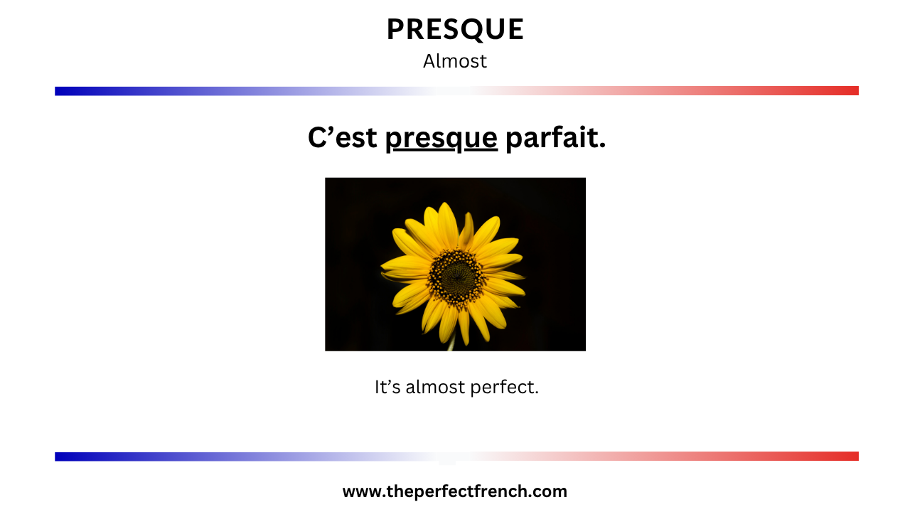 French Word of the Day - Presque (Almost) - French Online Language ...