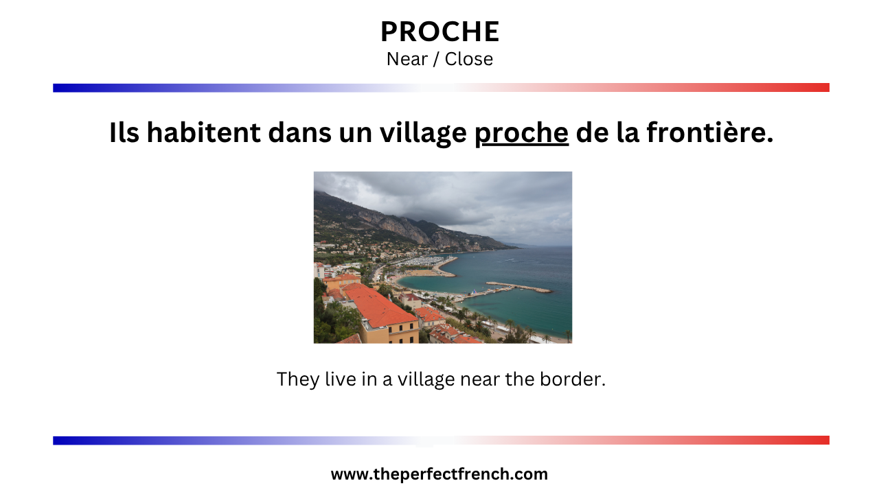 French Word of the Day - Proche (Near/Close) - French Online Language ...