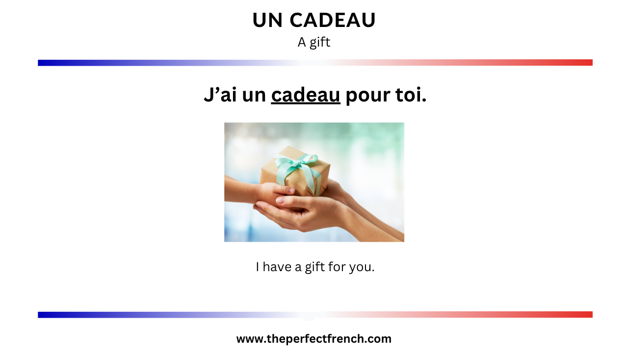 French Word of the Day - Un cadeau (A Gift) - French Online Language ...
