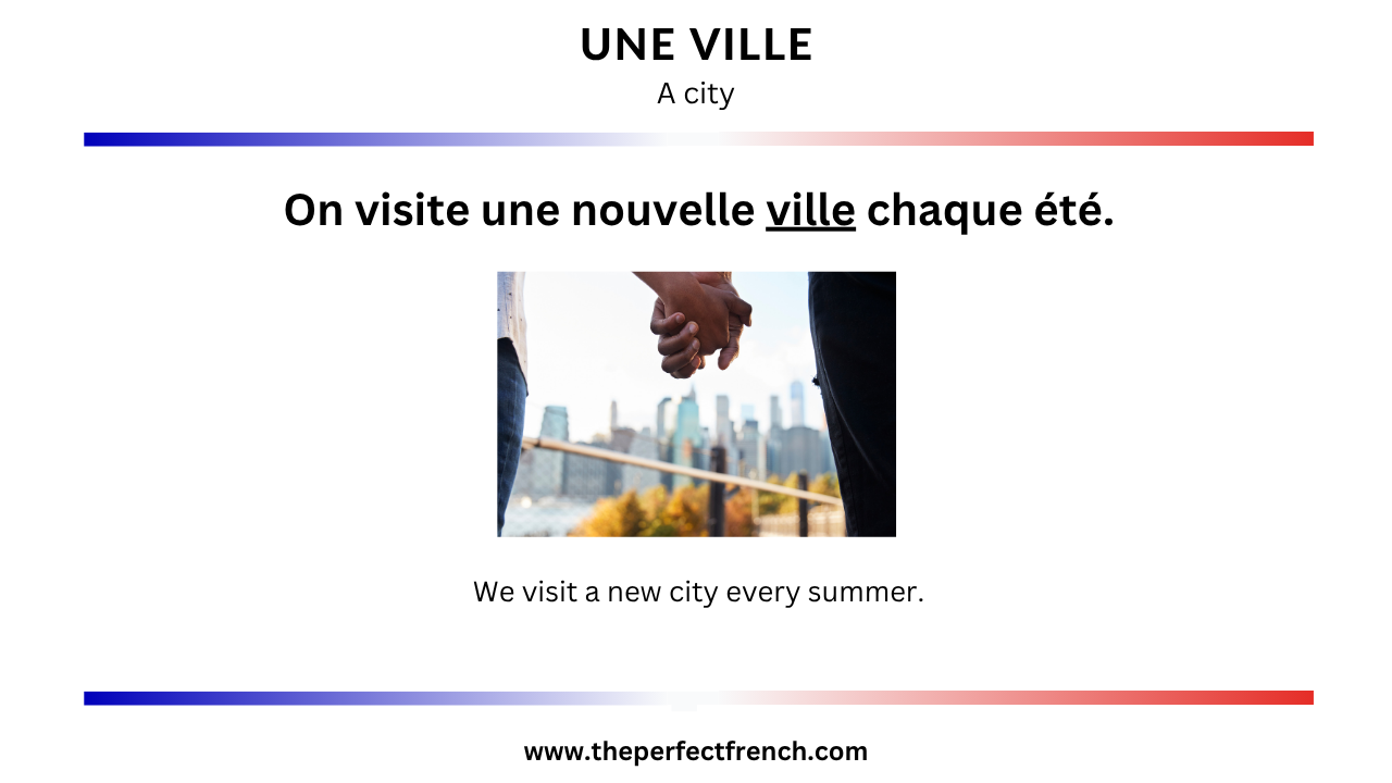 French Word of the Day - Une ville (A City) - French Online Language ...