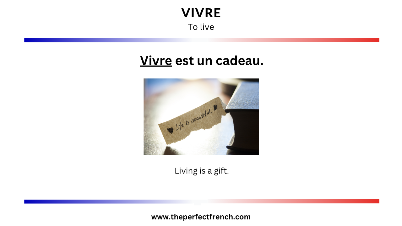 French Word of the Day - Vivre (To Live) - French Online Language ...