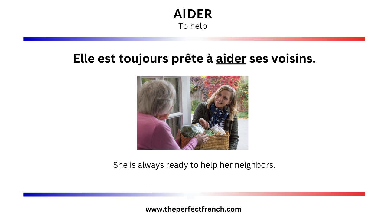 French Word of the Day - Aider (To Help) - French Online Language ...