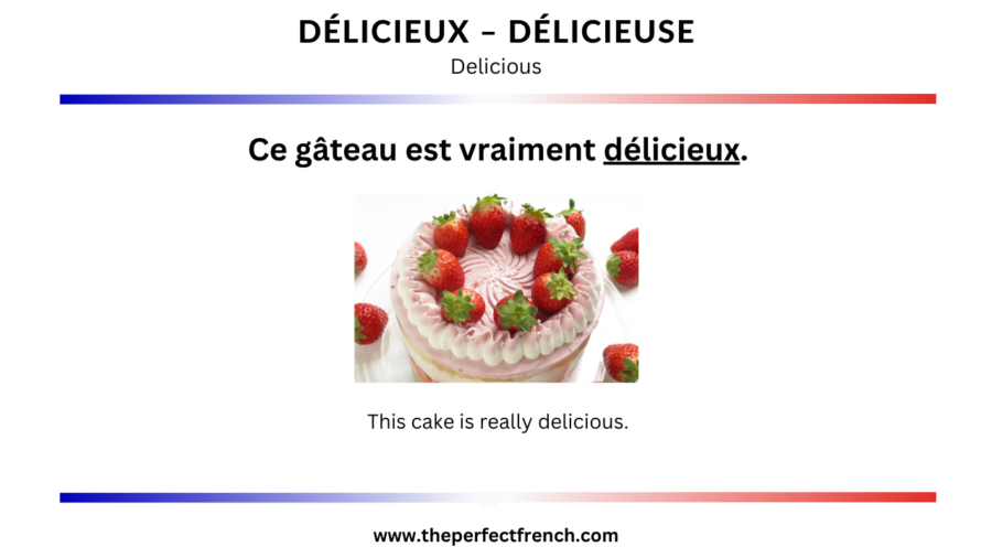 French Word of the Day - Délicieux - Délicieuse (Delicious) - French ...