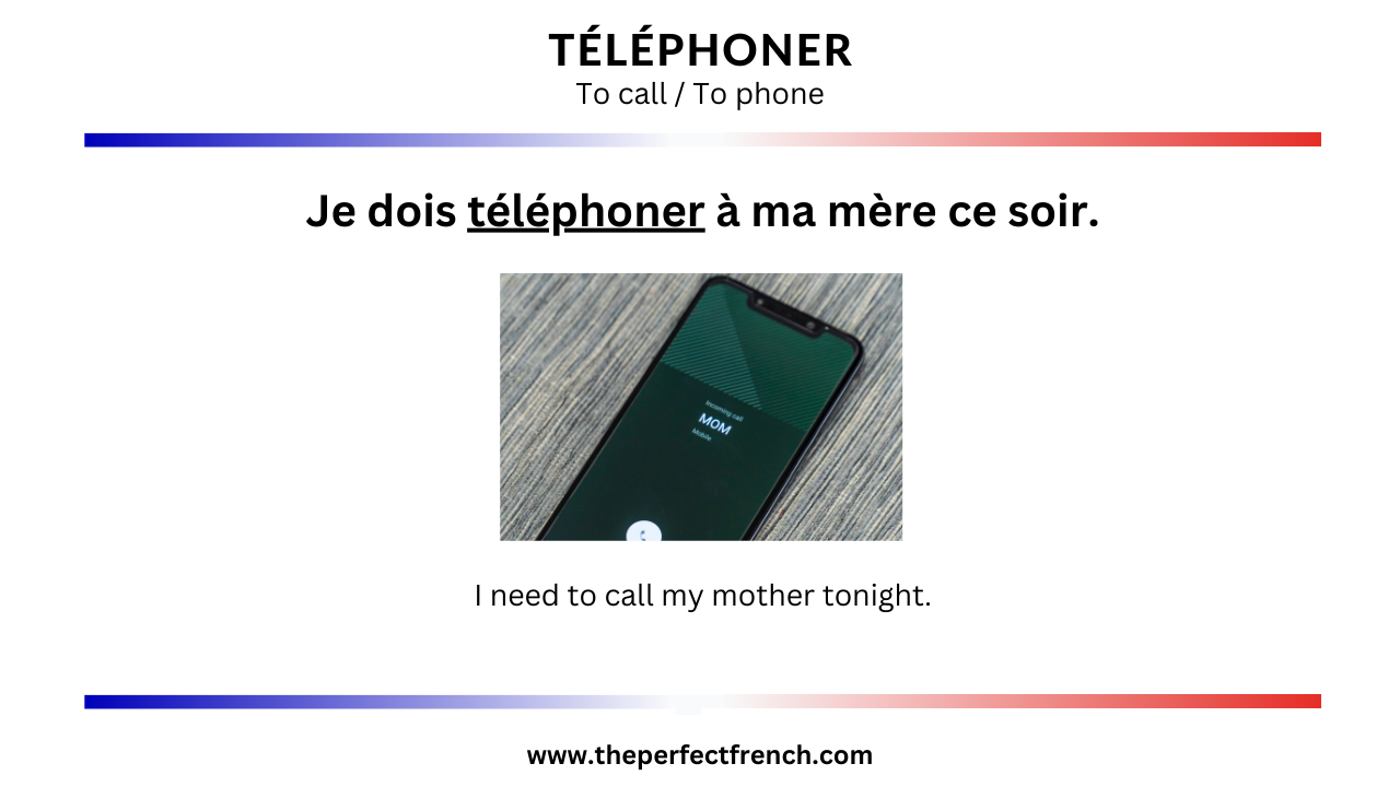 French Word of the Day - Téléphoner (To Call/To Phone) - French Online ...