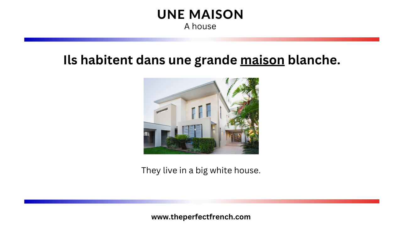 French Word of the Day - Une maison (A House) - French Online Language ...